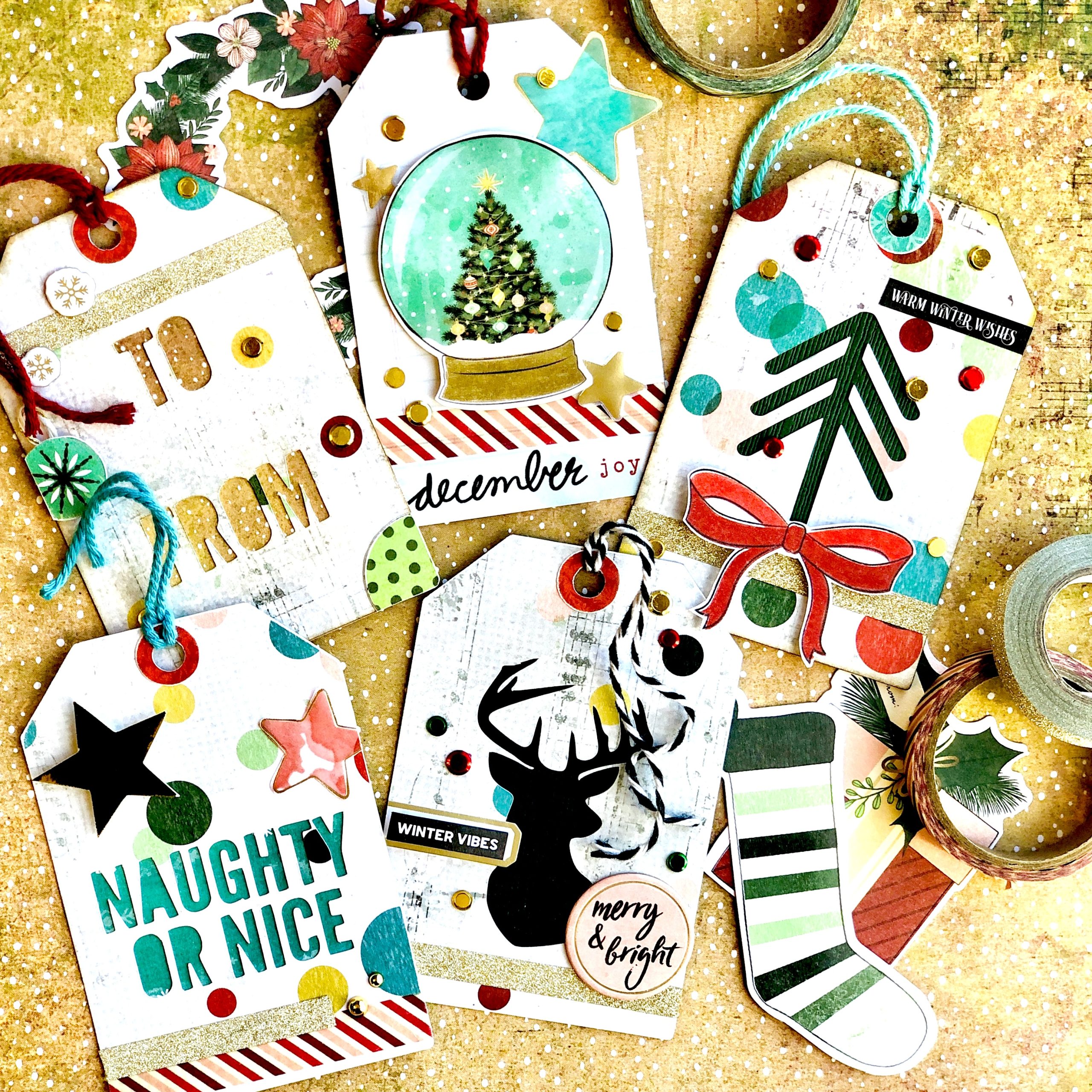 Merry Gift Tags - Jennifer Edwardson Creative