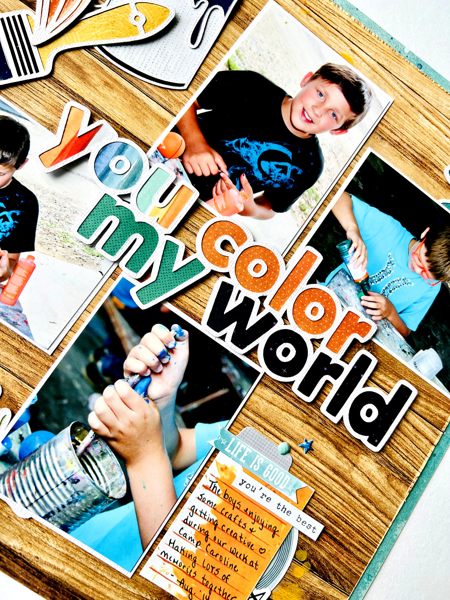 Color My World Layout - Jennifer Edwardson Creative