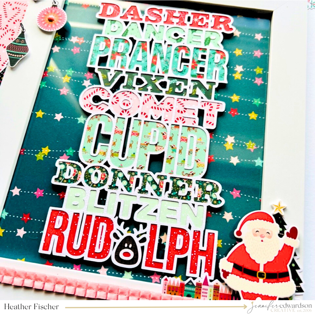 Reindeer Names Frame - Jennifer Edwardson Creative